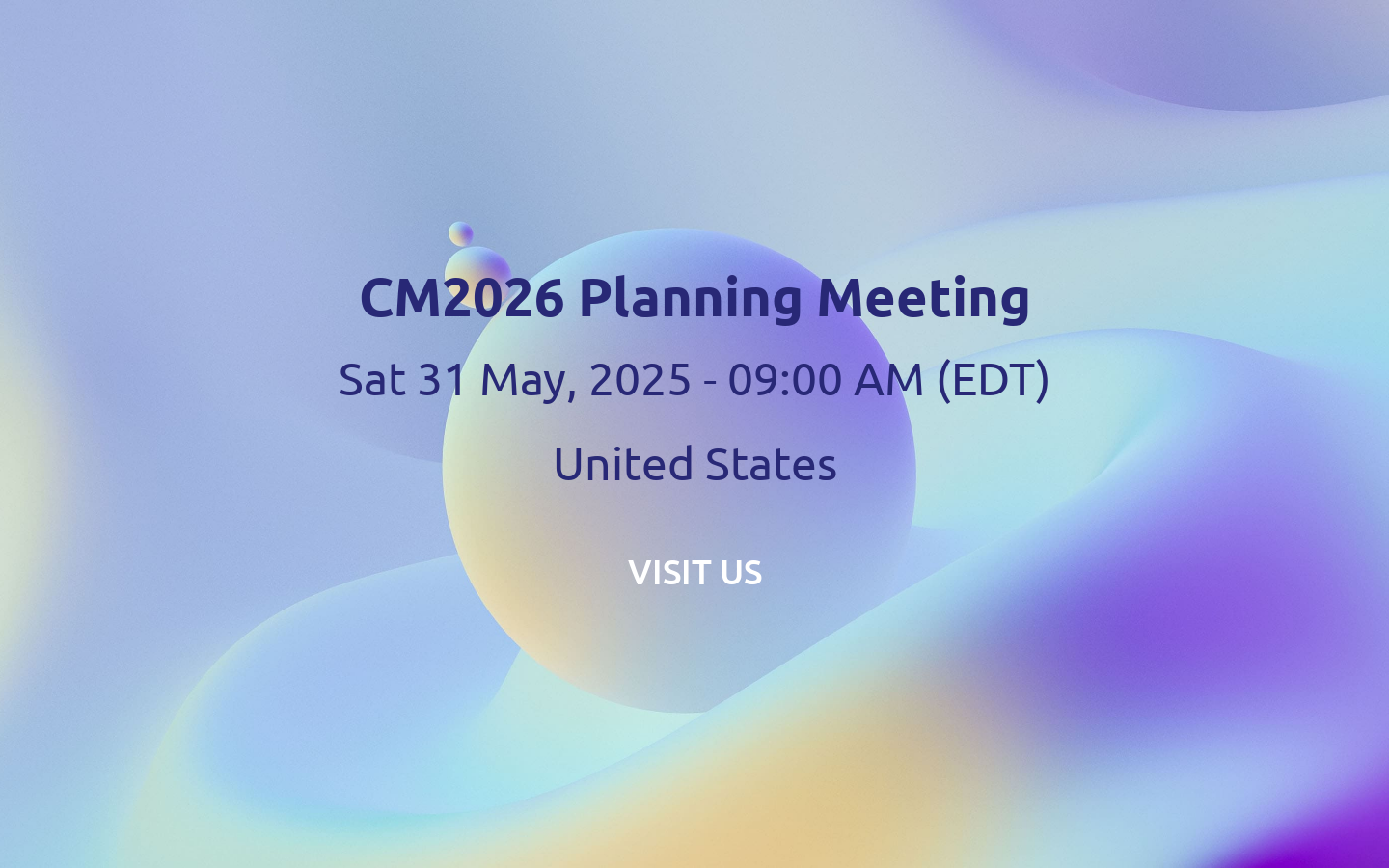 CM2026 Planning Meeting